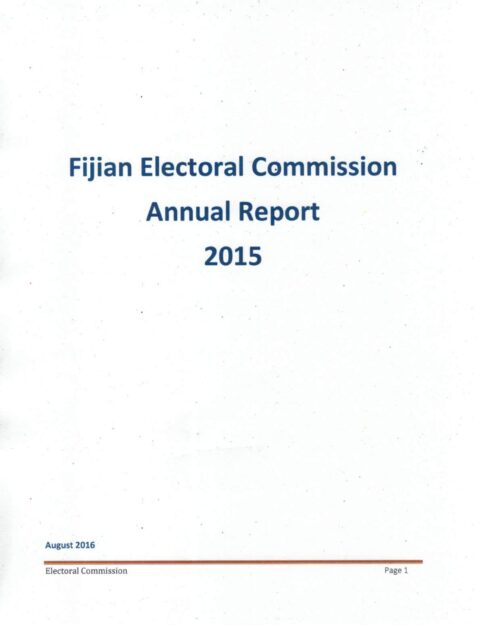 Report 3 | The Electoral Commission Republic Of Fiji