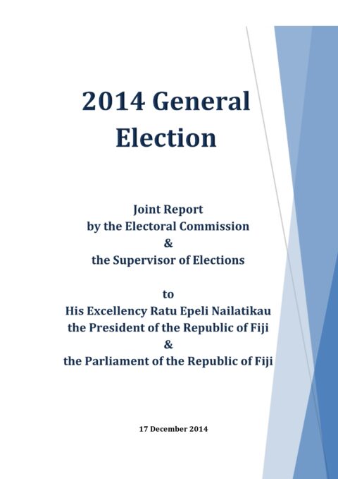 Report 1 | The Electoral Commission Republic Of Fiji